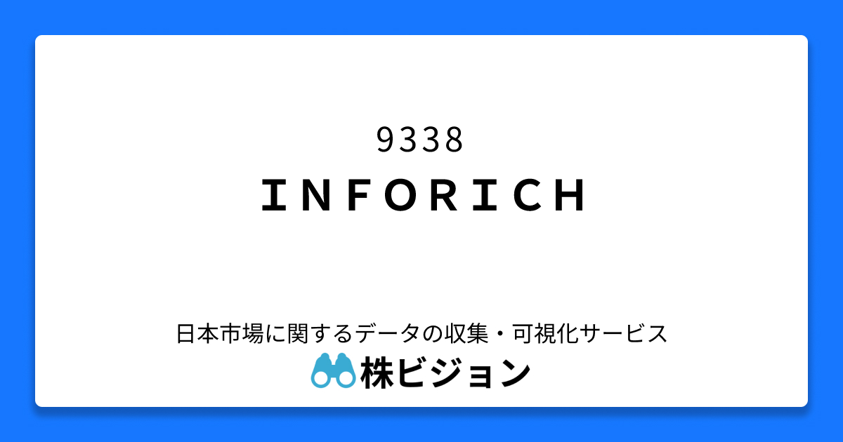 9338: INFORICH | 株ビジョン