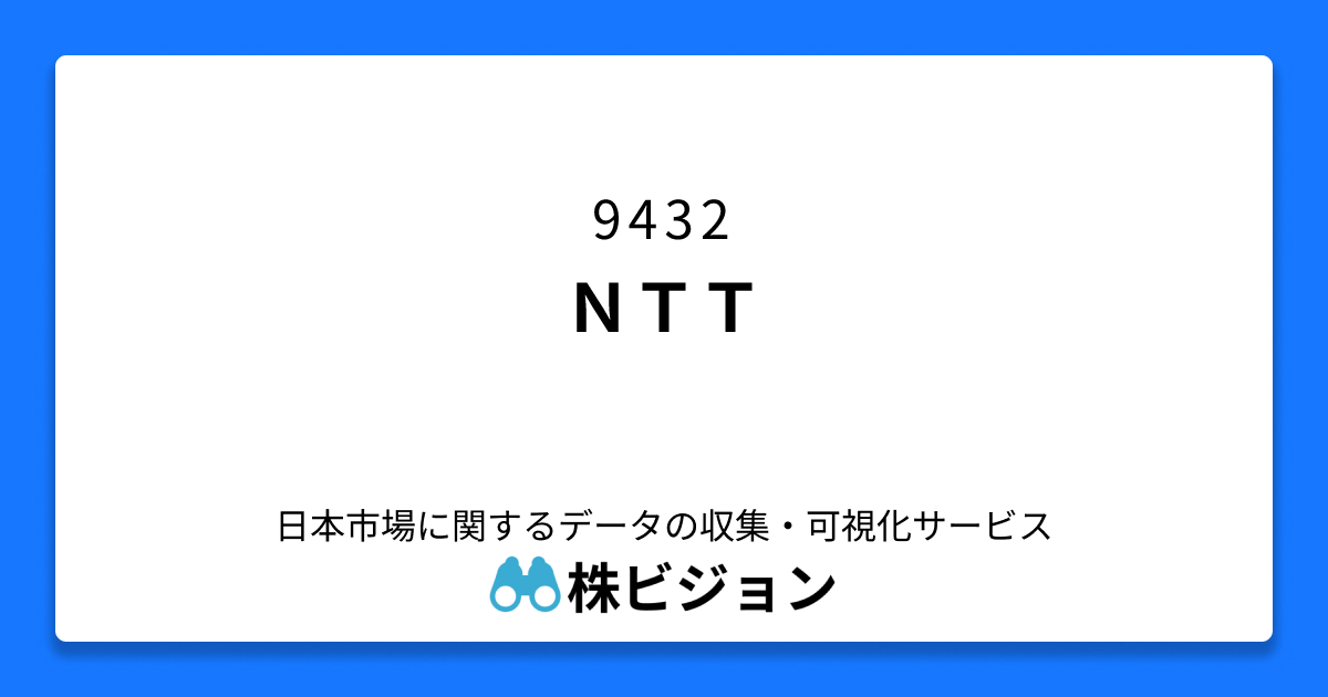 9432: NTT | 株ビジョン